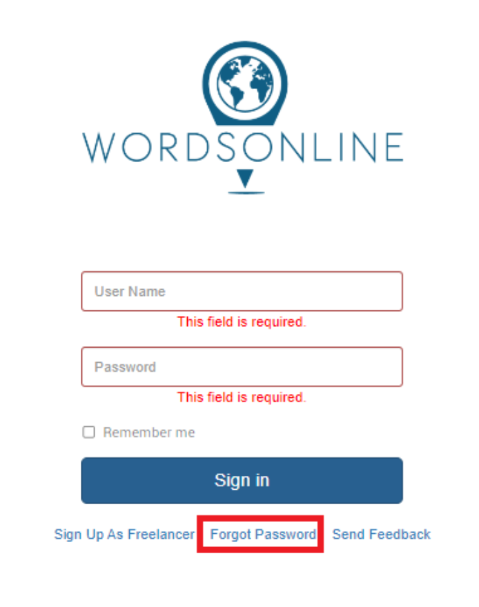 How To Reset Password Wordsonline